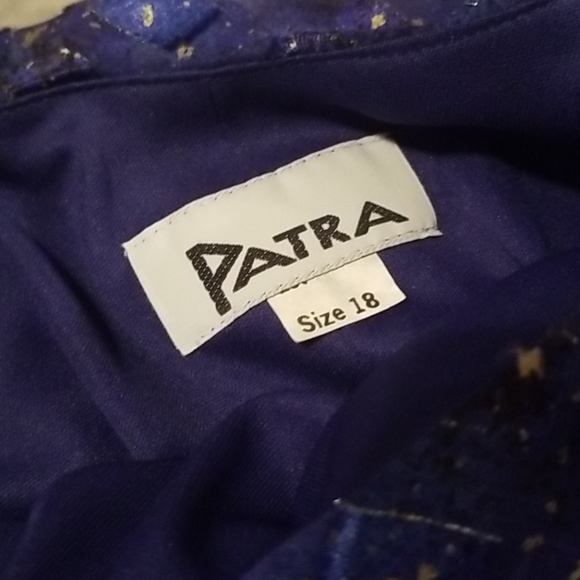 Patra | Dresses | Vintage Patra Blue Dress With Cover Wrap | Poshmark